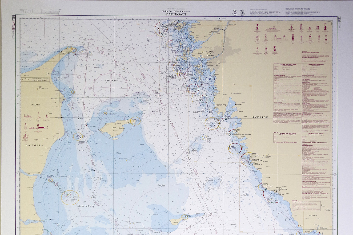 Kattegatt Sjökort 112x77 cm - Flaggskeppet