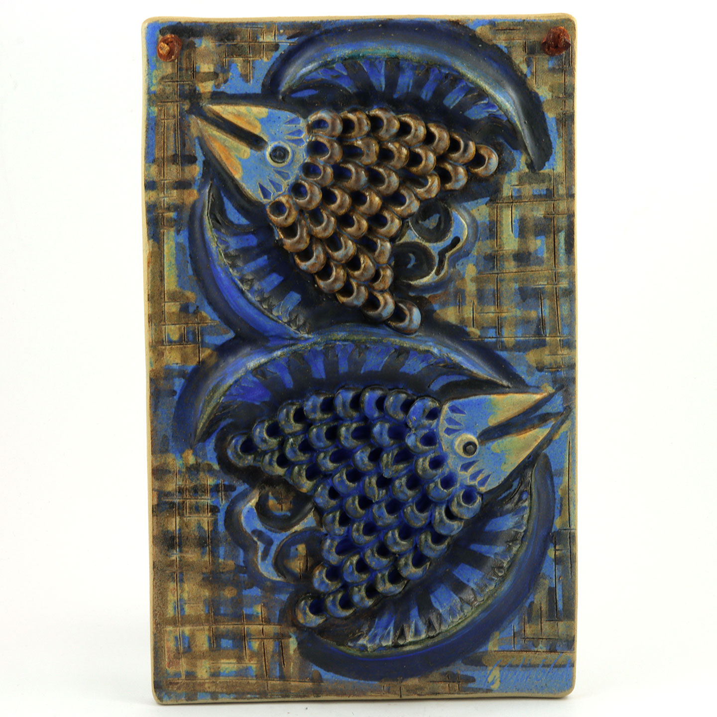 Ulla Winblad (1960s) Charming Birds Wall Plaque 29 cm #279