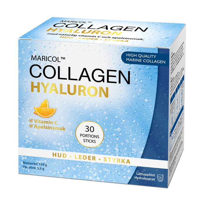 Collagen hyaluron + C, Box med 30 sticks - Refreshsuperfood