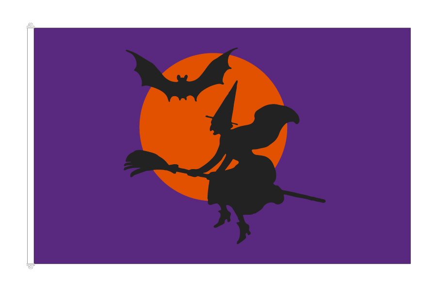 Halloween Witch Flag - Flaggfabriken National