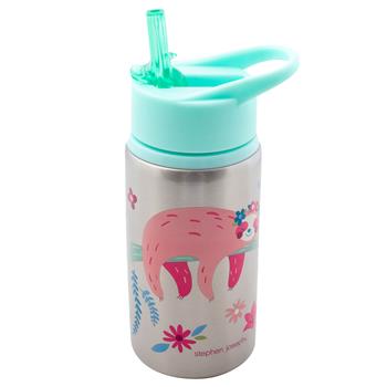 Vattenflaska för barn med sugrörslock och handtag