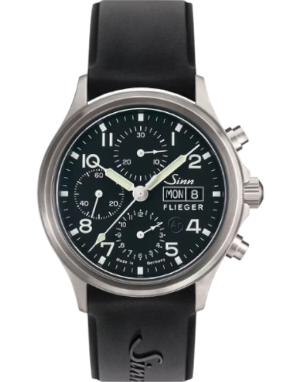 Sinn 358 Sa Pilot Integrerat silikonband med viklås - Erikson Urhandel