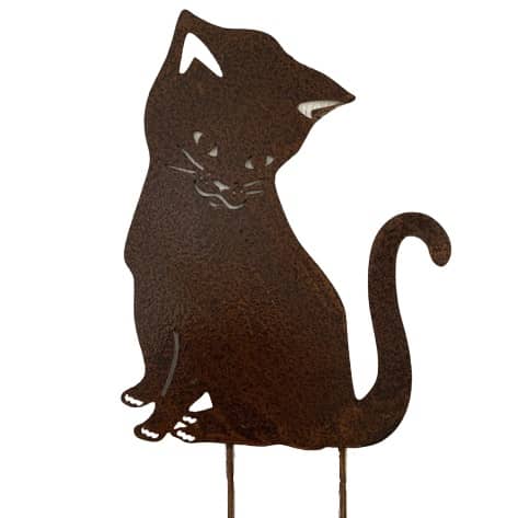 Katt i Rost Att Köpa. Sittande Kattunge till Trädgård.