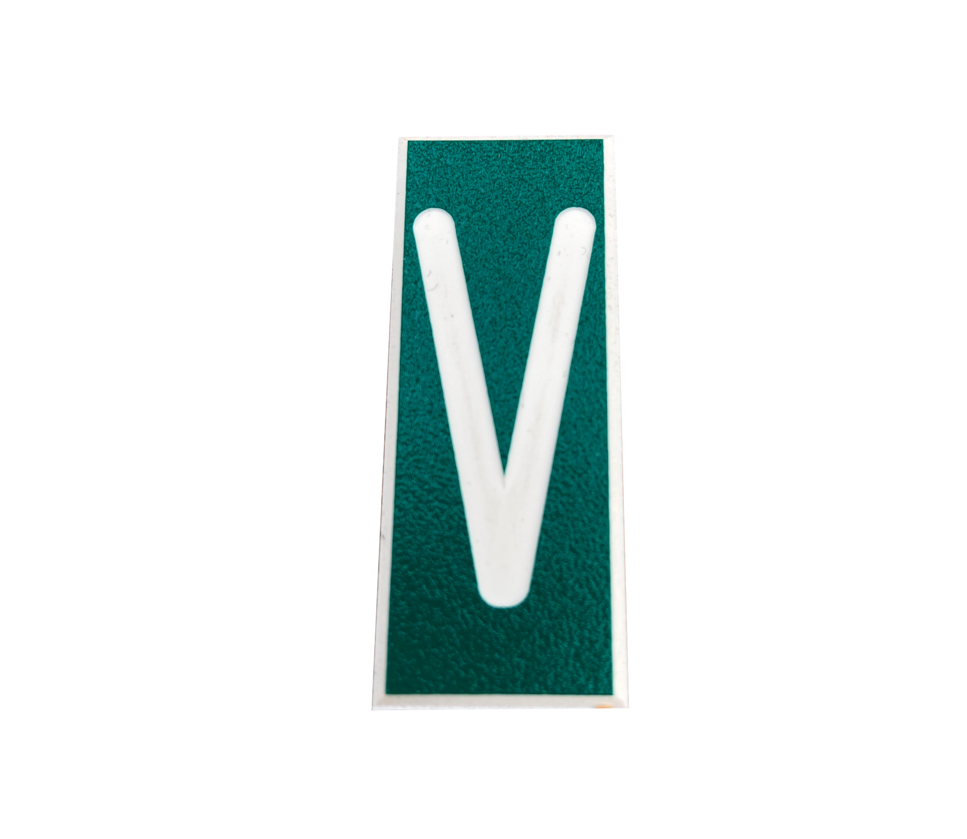 Plastskylt bokstaven V - Orax