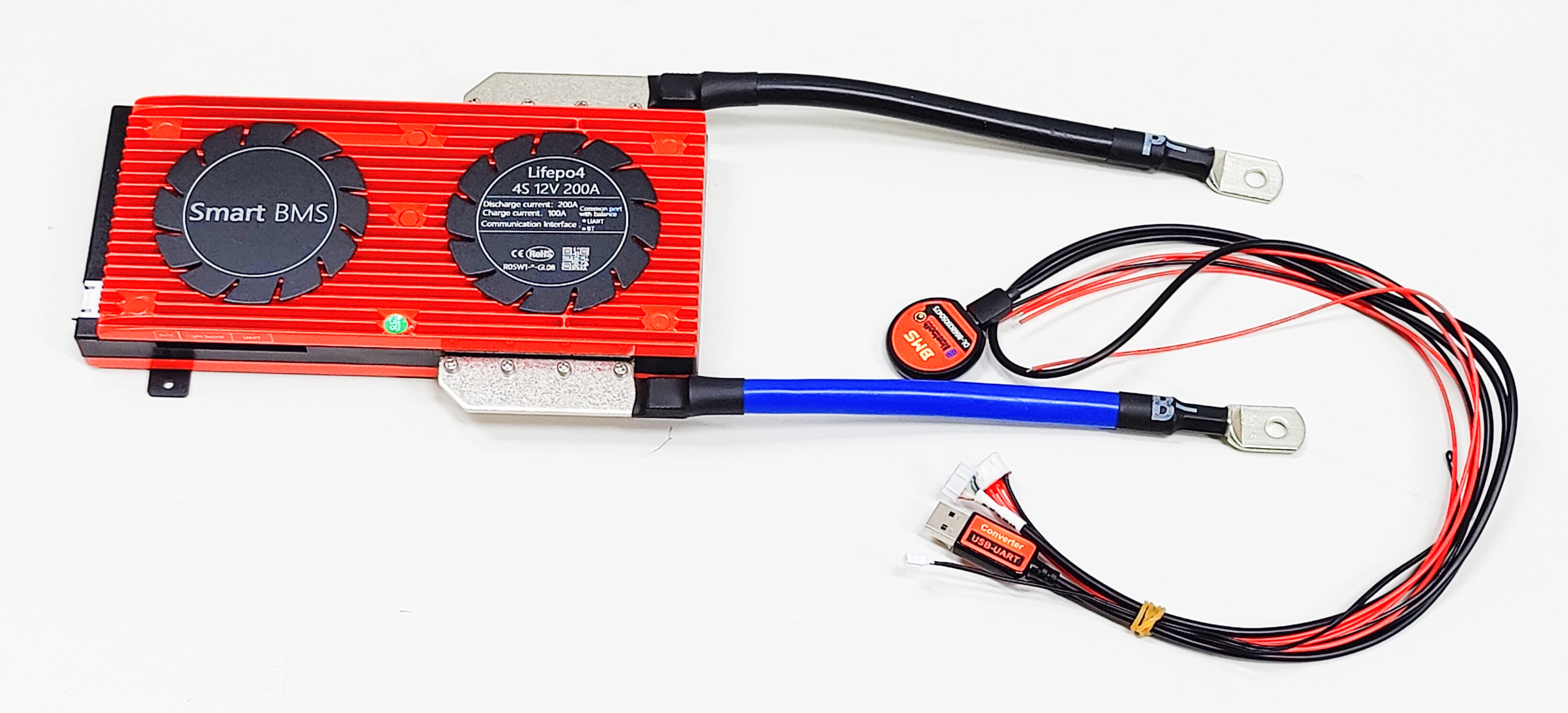 BMS 12V 200A med bluetooth