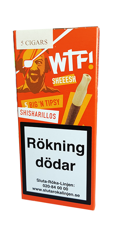 WTF! Shisharillo Sheeesh Vanilj 5-pack - www.puros.se