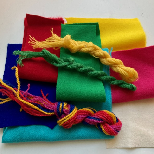 Wool Embroidery packet mini 26C - Tulips and Roses