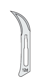 Surgical blade Nr 12D