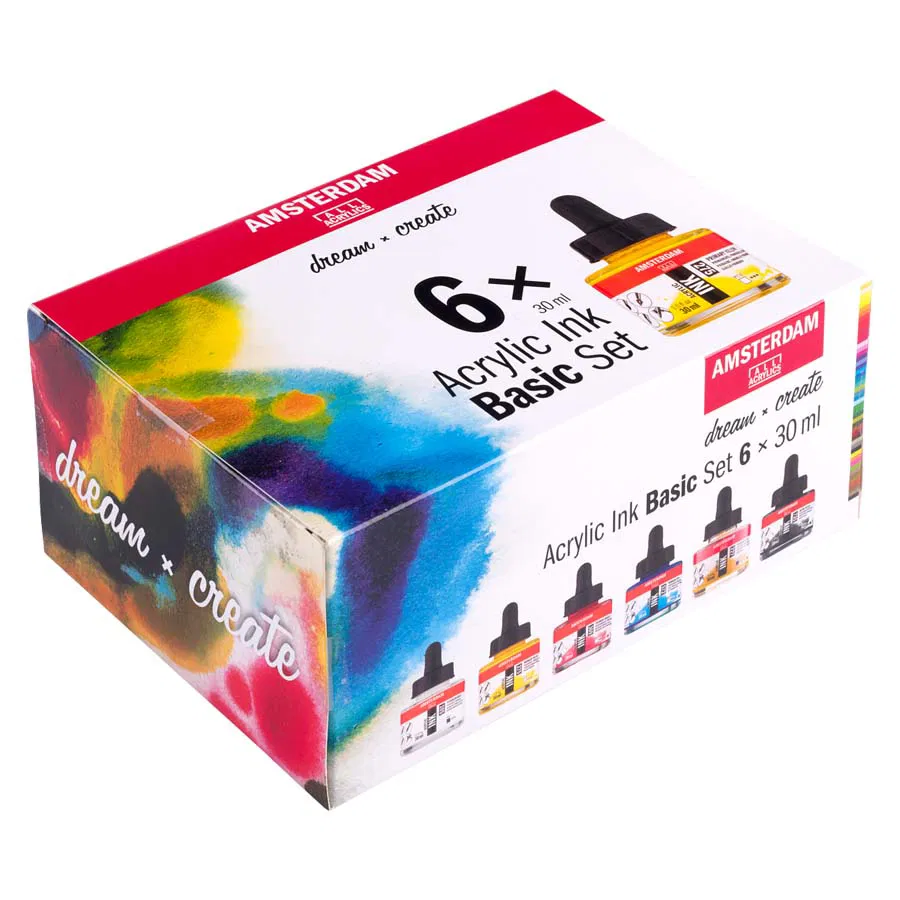 Amsterdam Acrylic Ink set - 30ml x 6st - Art of Veda ...