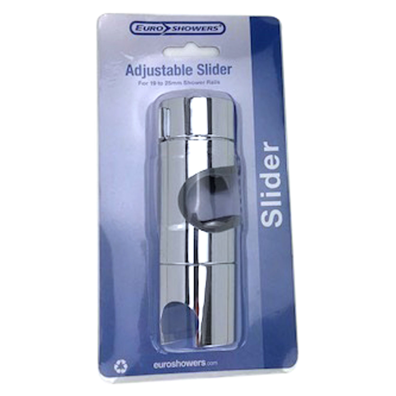 Adjustable Slider Ø19-25mm - chrome - Euroshowers.COM