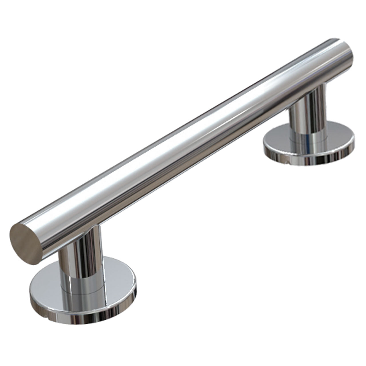 STRAIGHT Contemporary Polished Stainless Steel Grab Rail 12" / 30cm ...
