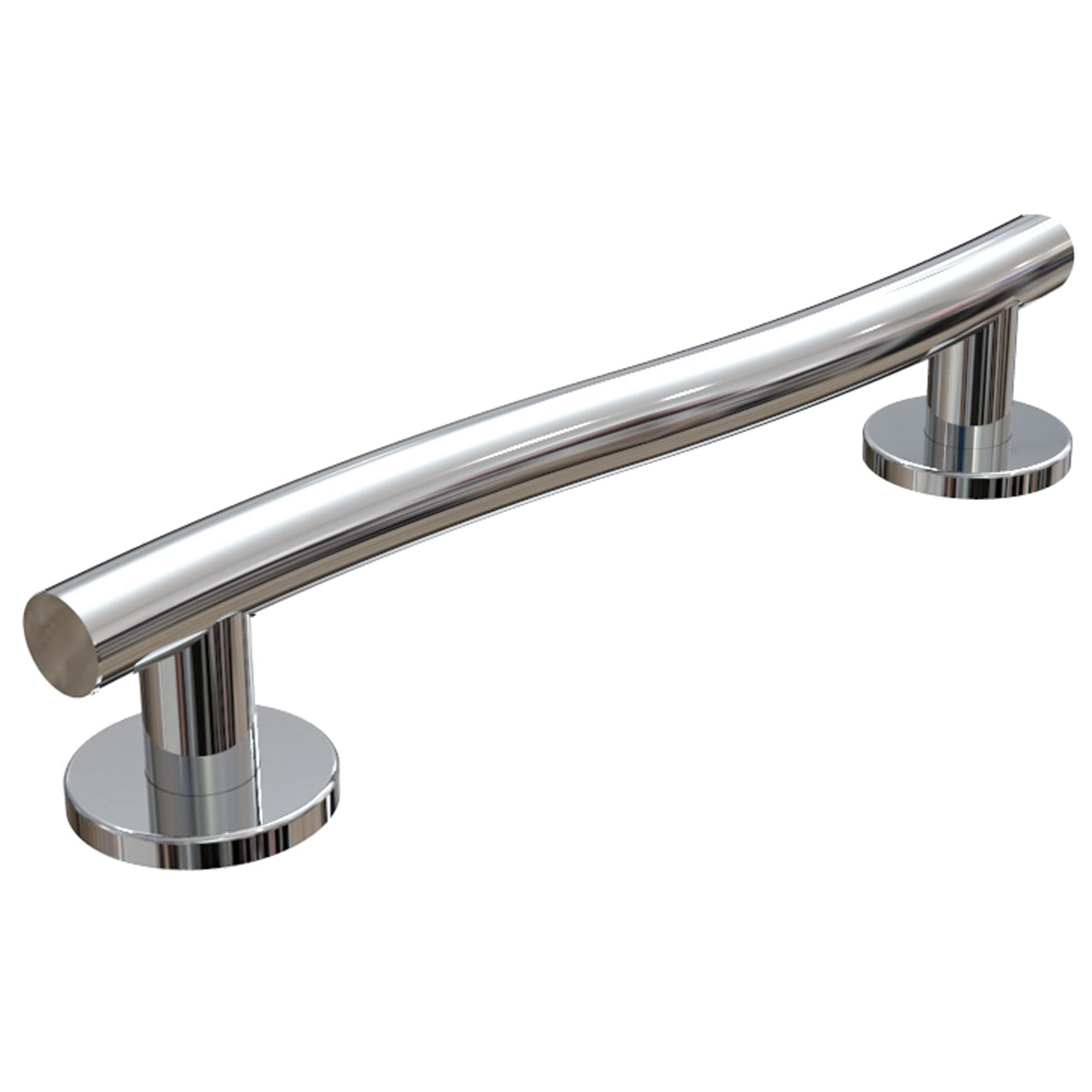 WAVE Contemporary Polished Stainless Steel Grab Rail 18" / 45cm ...
