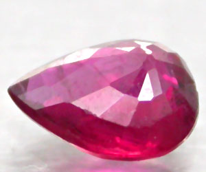 Extremt ovanlig dropp formad äkta mogok burma rubin ädelsten - Gemsheaven