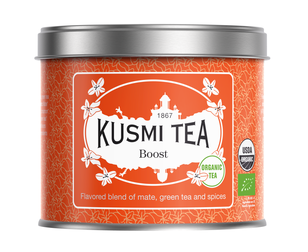 Kusmi Boost Ekologisk - Plåtburk 100 gram - Tekungen.se