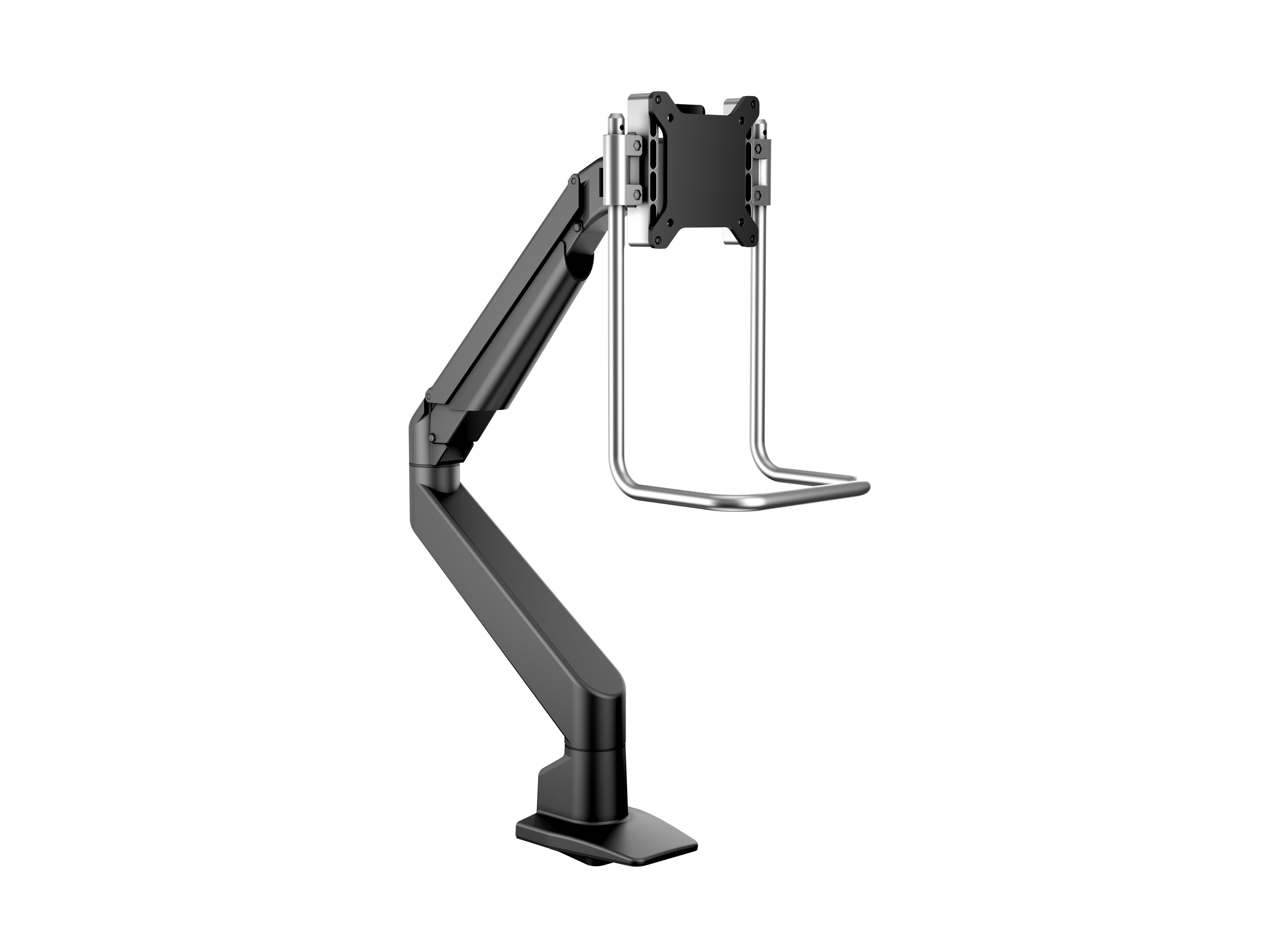 M VESA Gas Lift Arm Single Black HD w. handle - Multibrackets