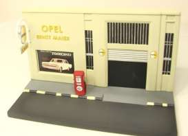 GL Modellbilar AB - Opel Dealer Diorama Skala 1:43 Atlas