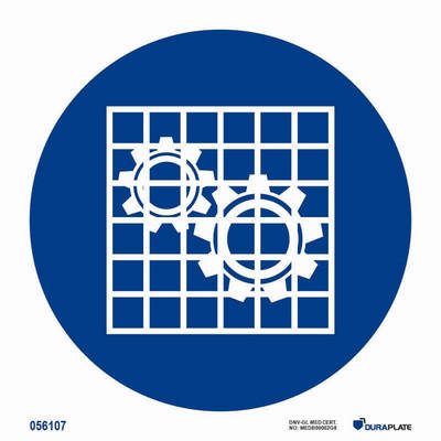 IMO-skylt "Check guard" - IMPA 33.5655 - Bövik Marin AB