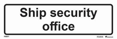 "Ship security office" skylt - IMPA 33.2895 - Bövik Marin AB