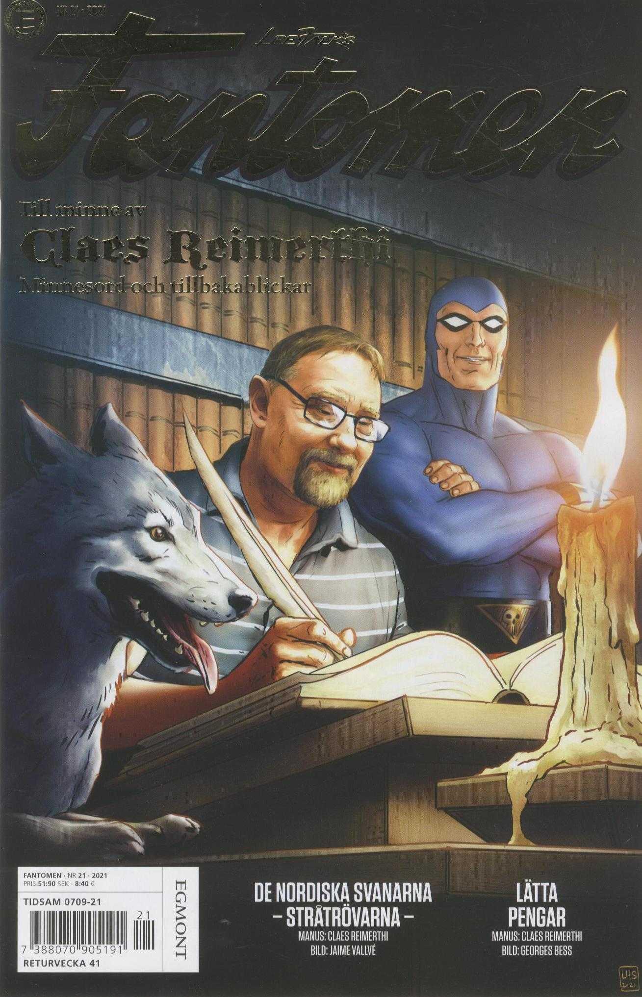 Fantomen 2021 nr 21, Till minne av Claes Reimerthi - Seriekällaren