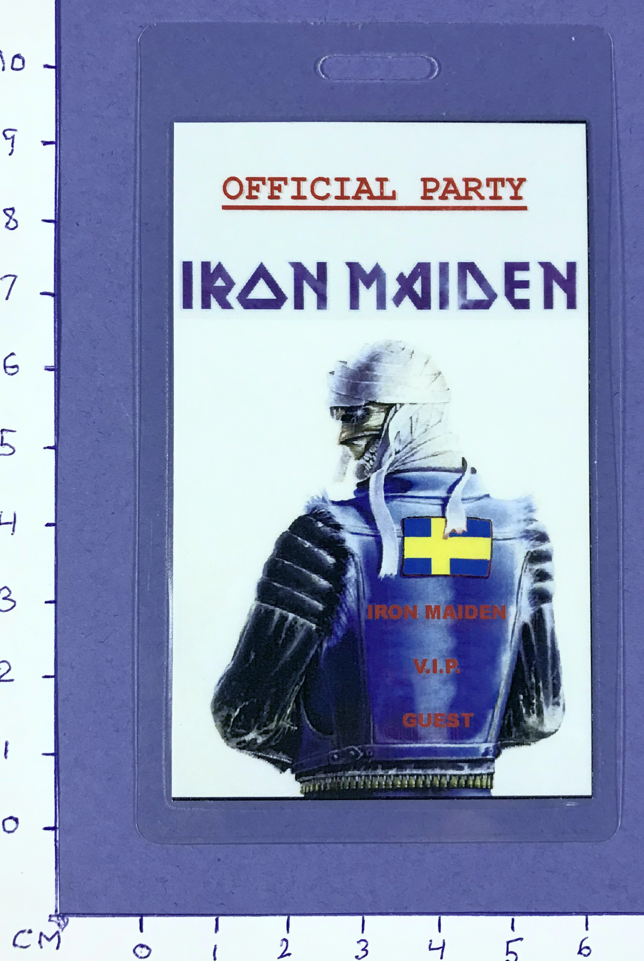 Nostalgipalatset - IRON MAIDEN - Official Party Invite Pass