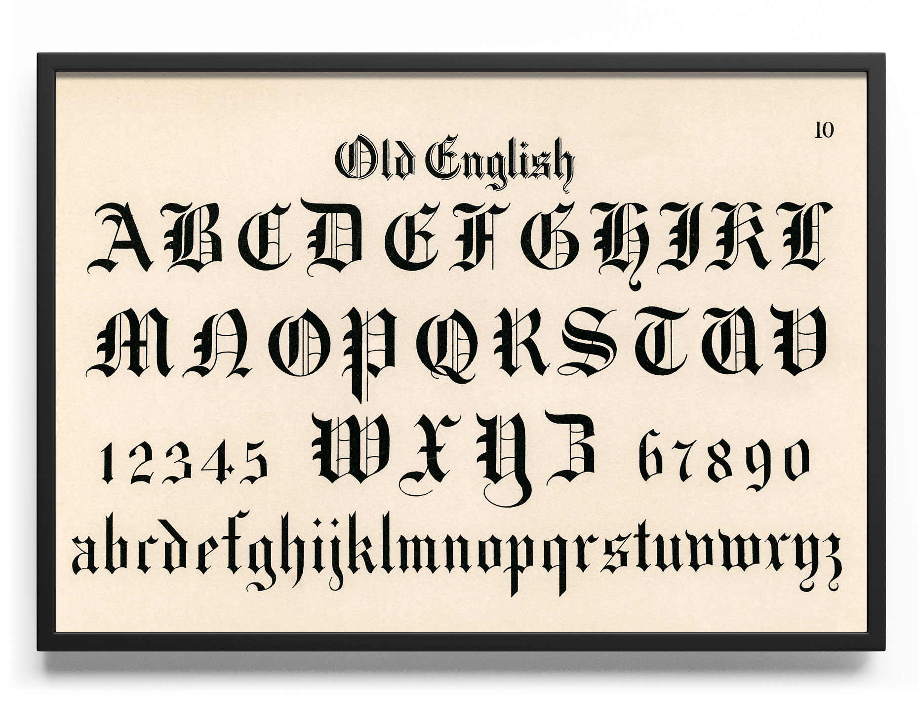 Old English Font JustPosters
