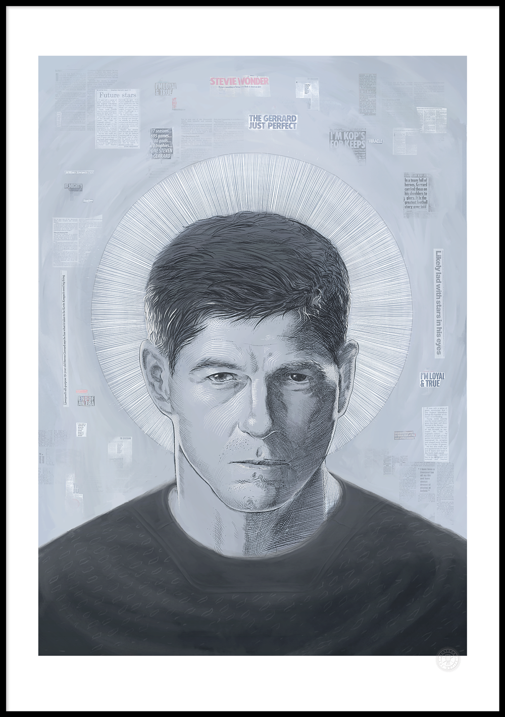 Steven Gerrard poster - Liverpool legend - Mavegant