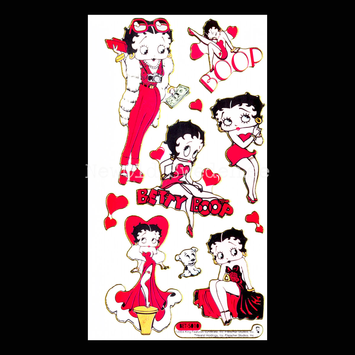 Paper Stickers, Labels & Tags Paper & Party Supplies Betty Boop Sticker ...