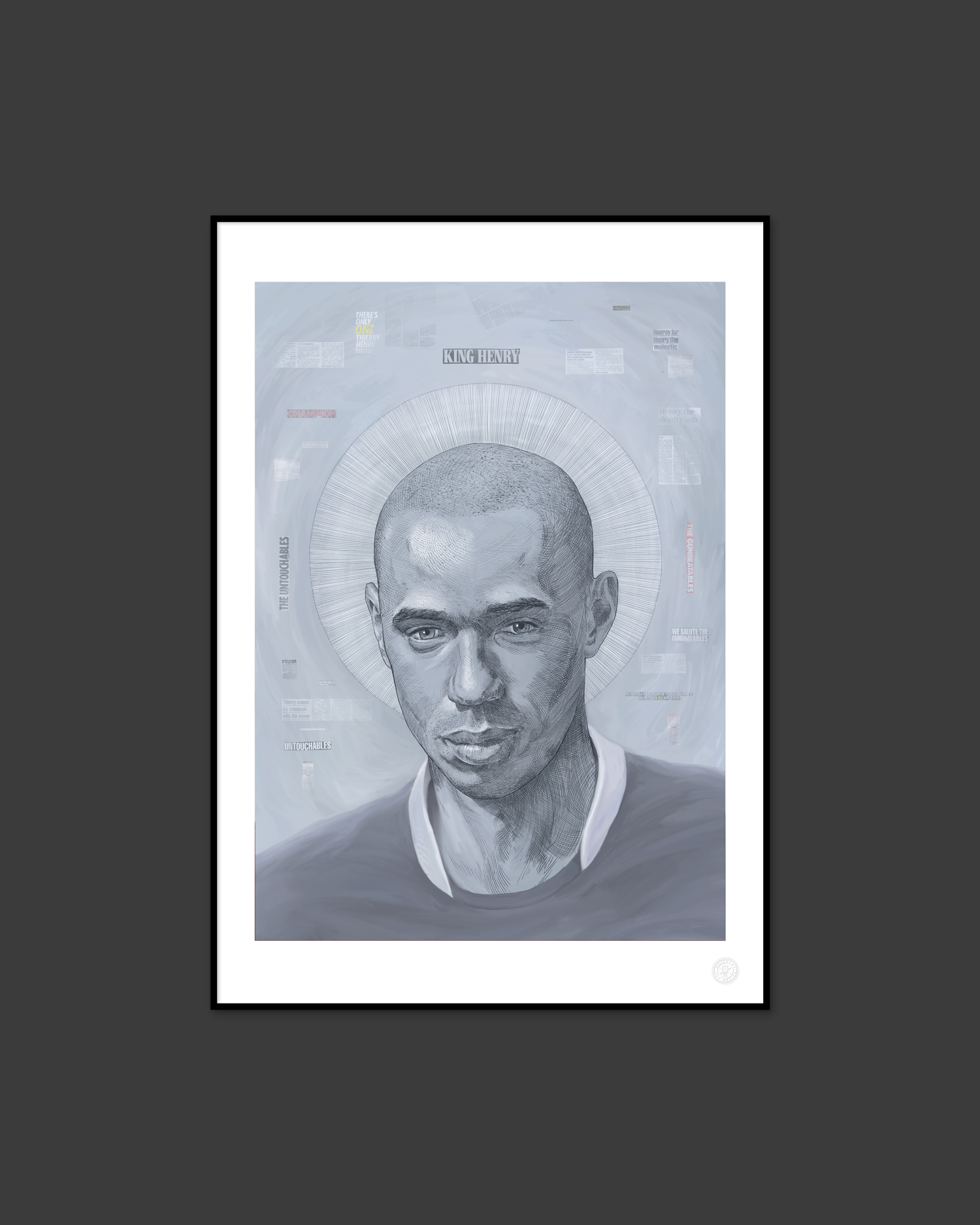 Therry Henry poster - Arsenal icon - Mavegant
