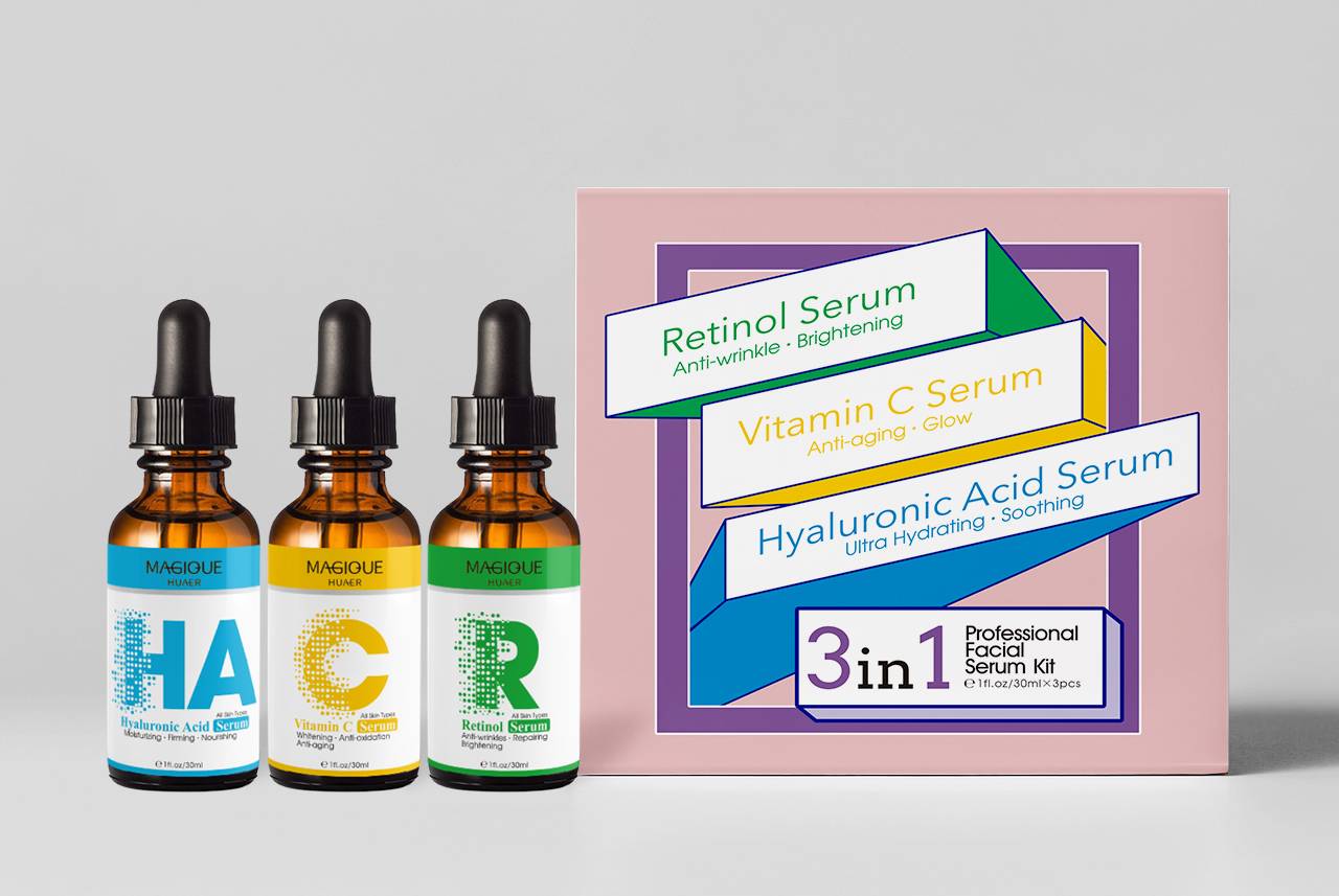 3 i 1 professionel Facial Serum Kit