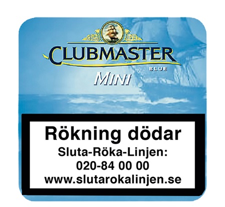 Clubmaster Mini Blue Cigariller Limpa 5x20p - www.puros.se
