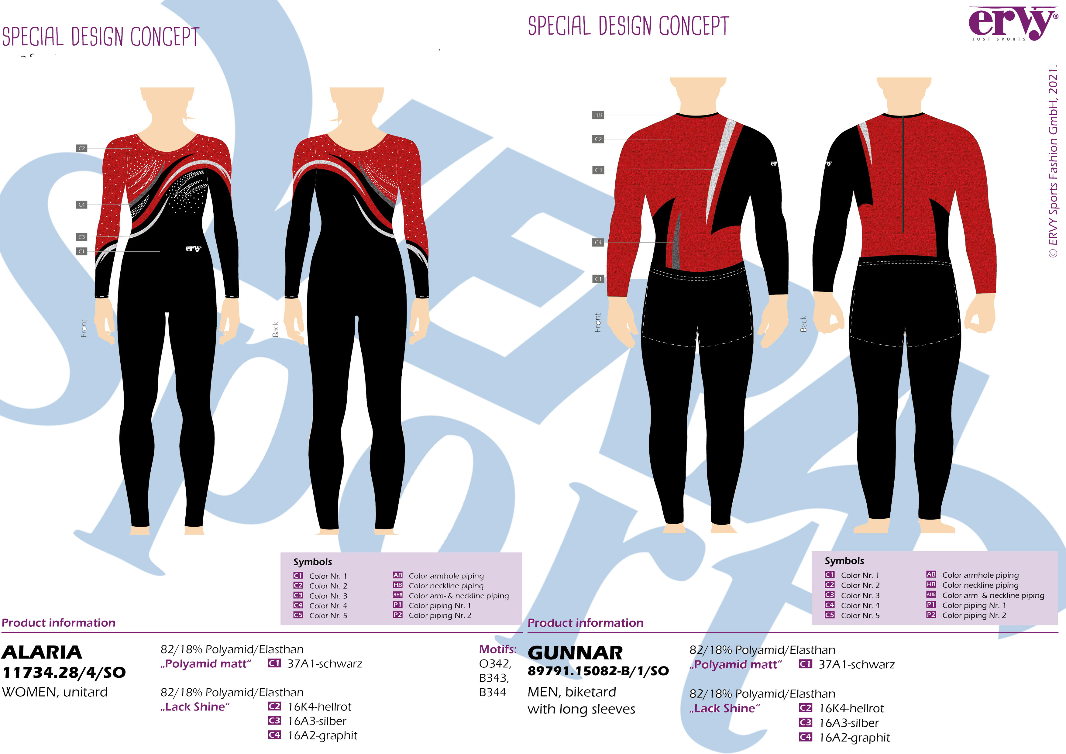 Alaria och Gunnar heldräkt/ catsuit - VV Sport Gymnastikk