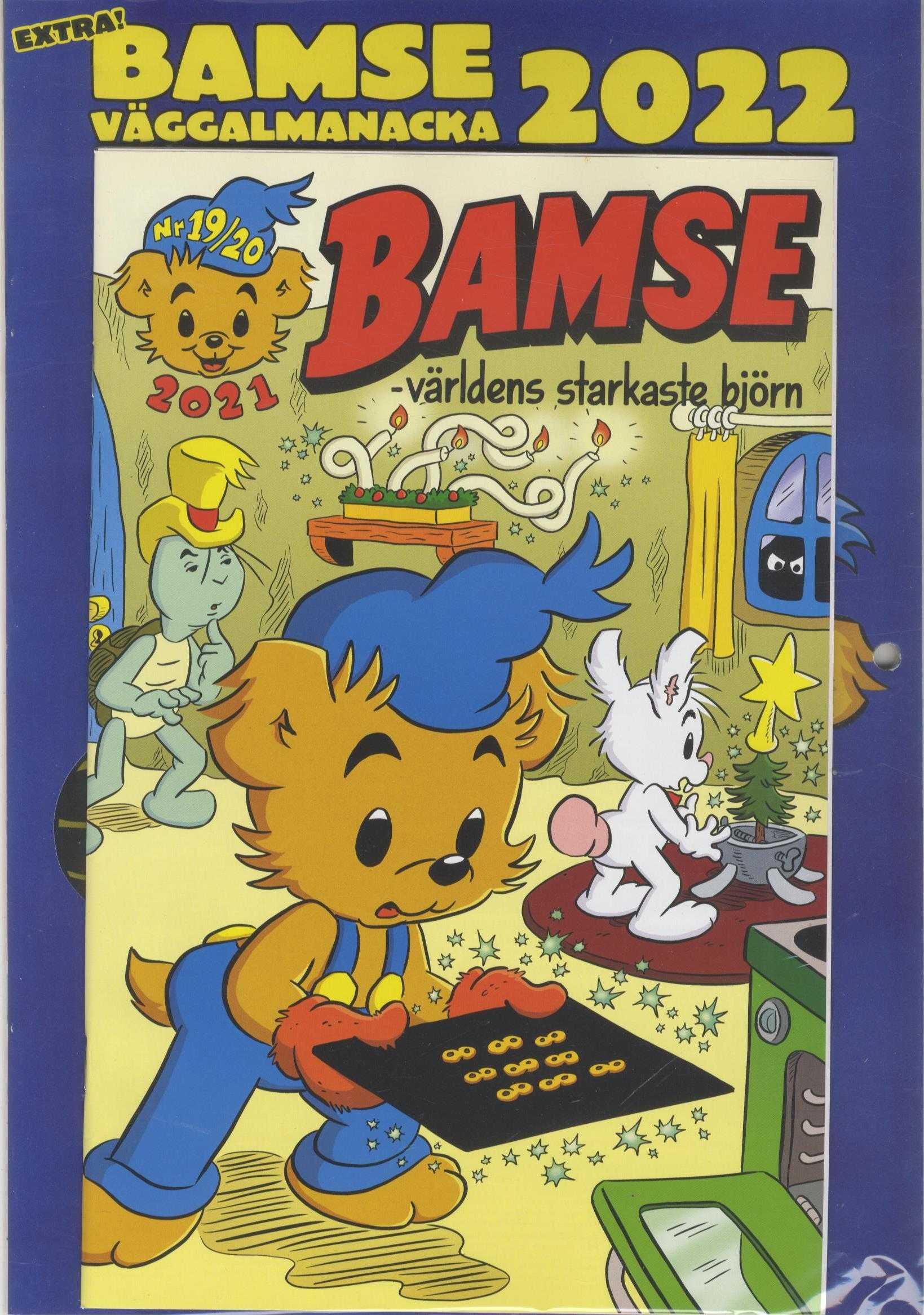 Bamse nr 19/20 2021, Bamse almanacka 2022! - Seriekällaren