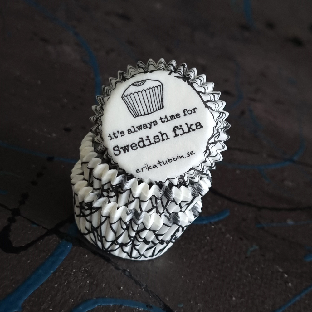 bakform SWEDISH FIKA kakor 35x20 mm - 75-pack - erika tubbin designDISKTRASOR och annat trassel