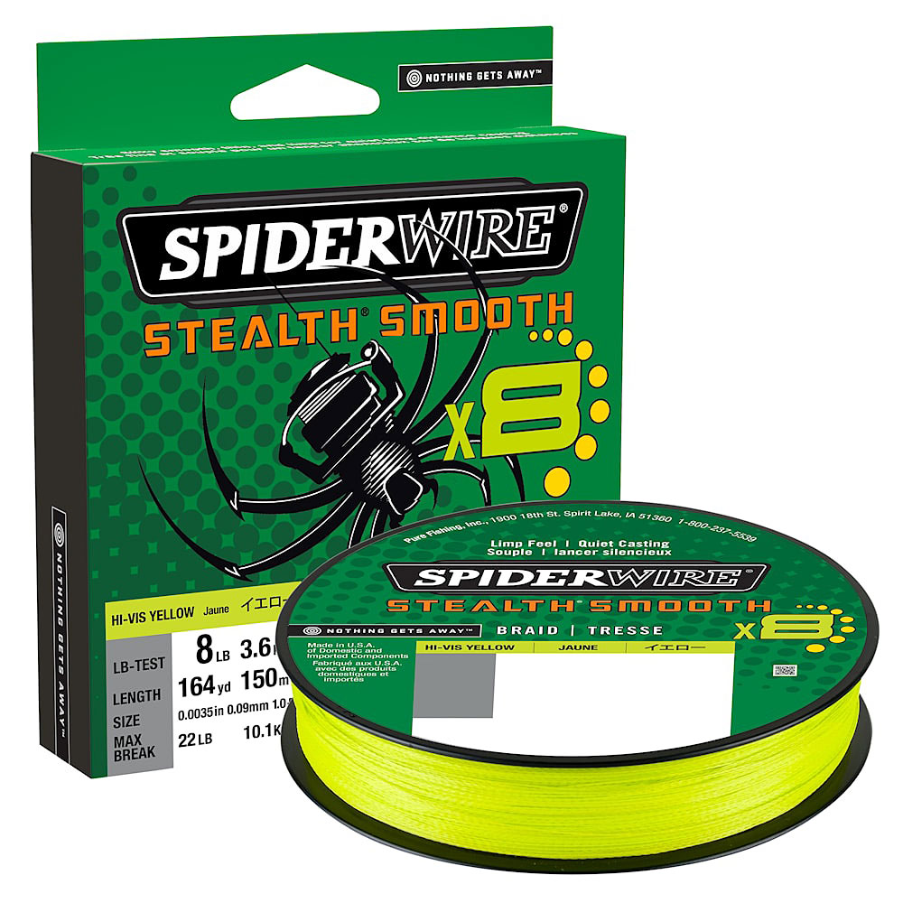 Spider Wire 150m Hi-Vis Yellow - Wittlock Sportfiske