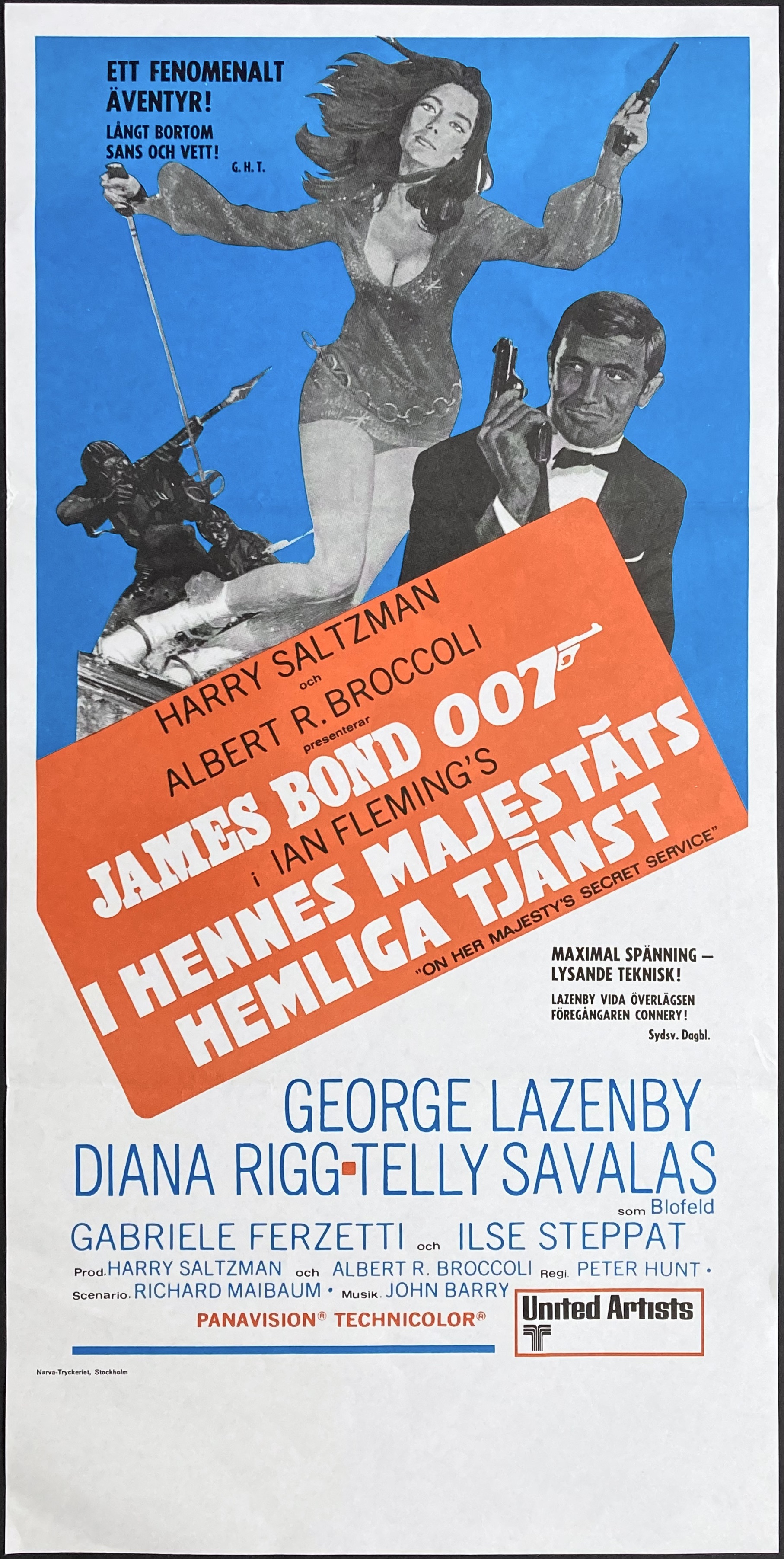 Nostalgipalatset - JAMES BOND 007 - ON HER MAJESTY'S SECRET SERVICE (1969)