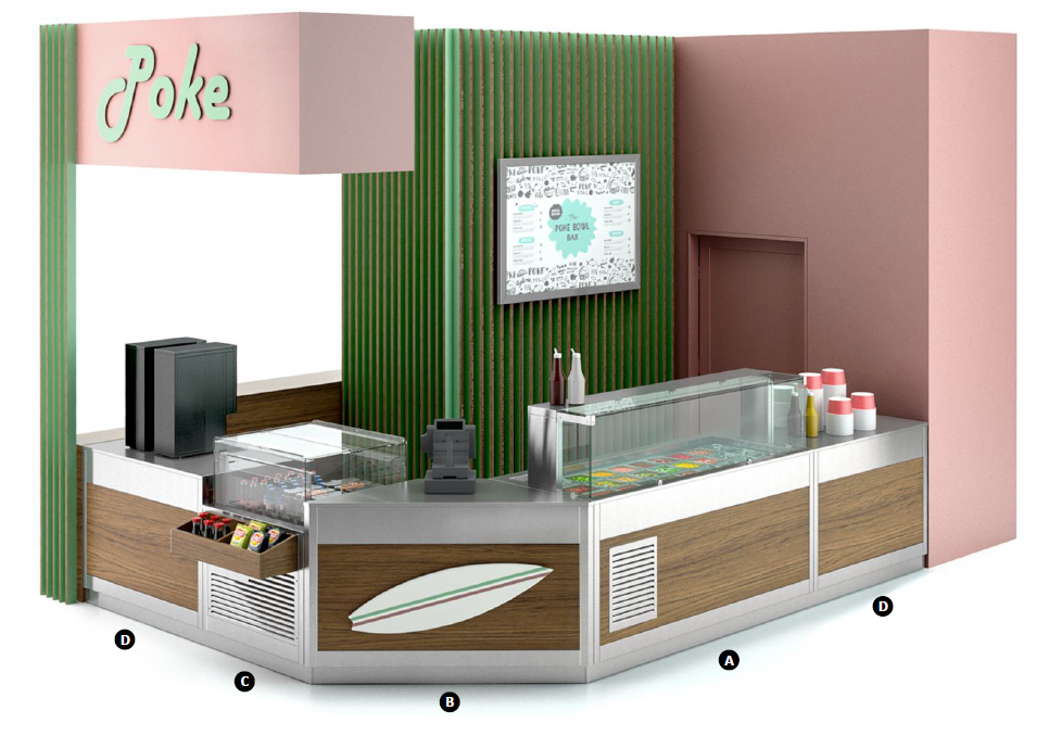 Poke shop modul - Restaurang & Kökskompaniet