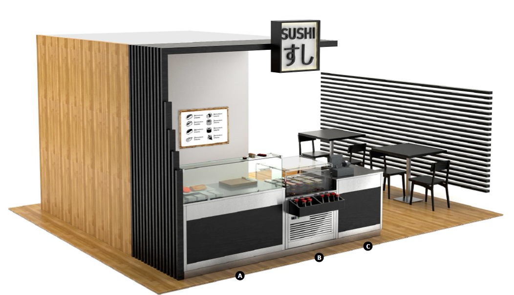 Sushi bar modul - Restaurang & Kökskompaniet