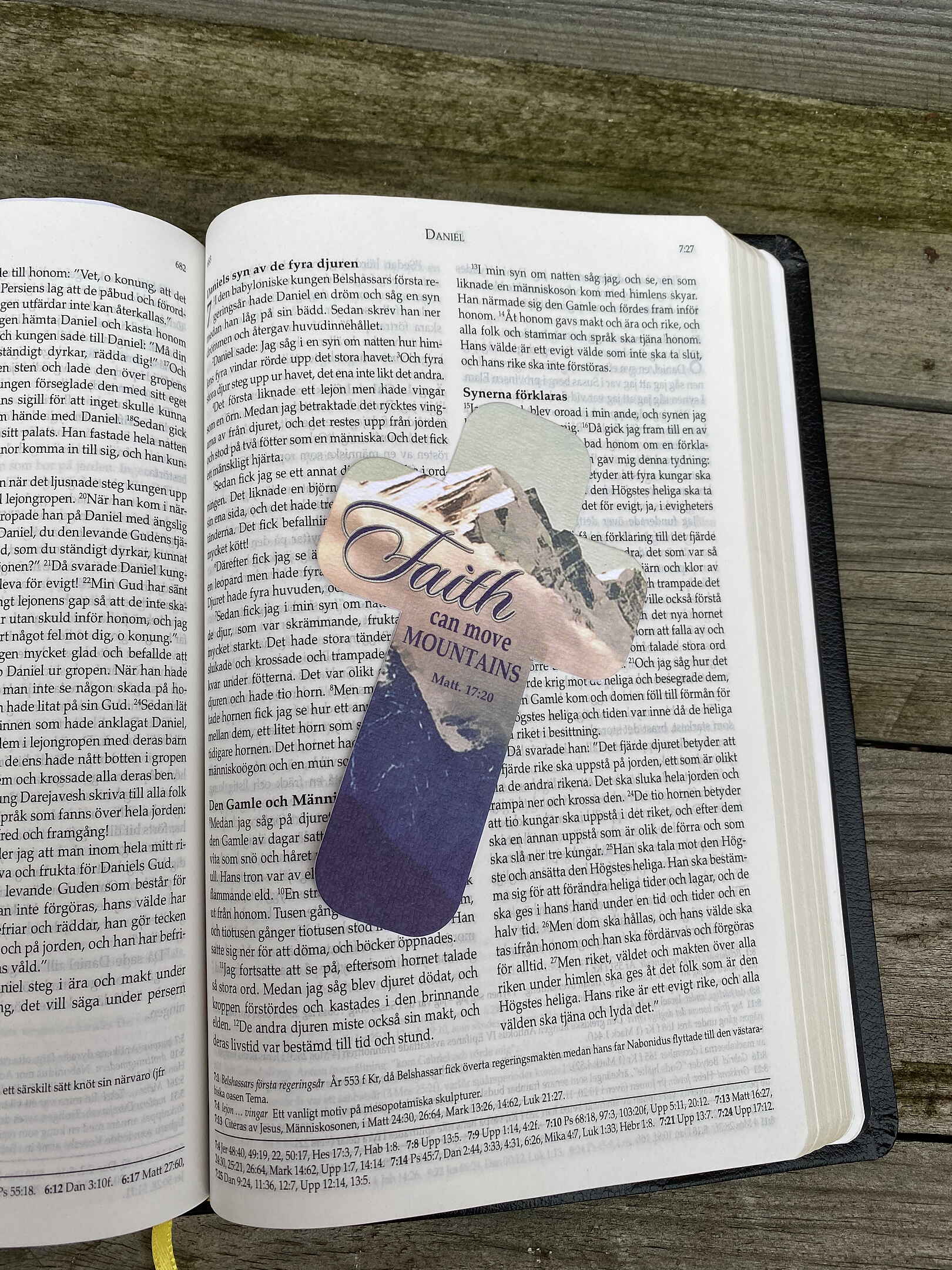 Bokmärke - Faith can move mountains - Jesusbutiken.se