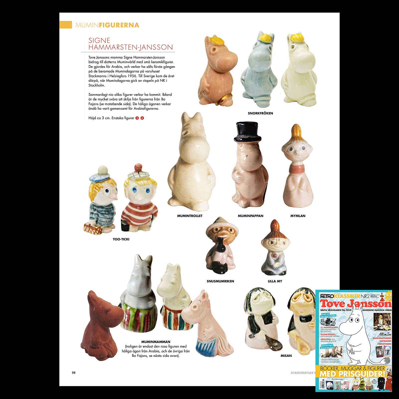 Signe Hammarsten-Jansson (Arabia 1956) Misan Figurine from the Moomin World