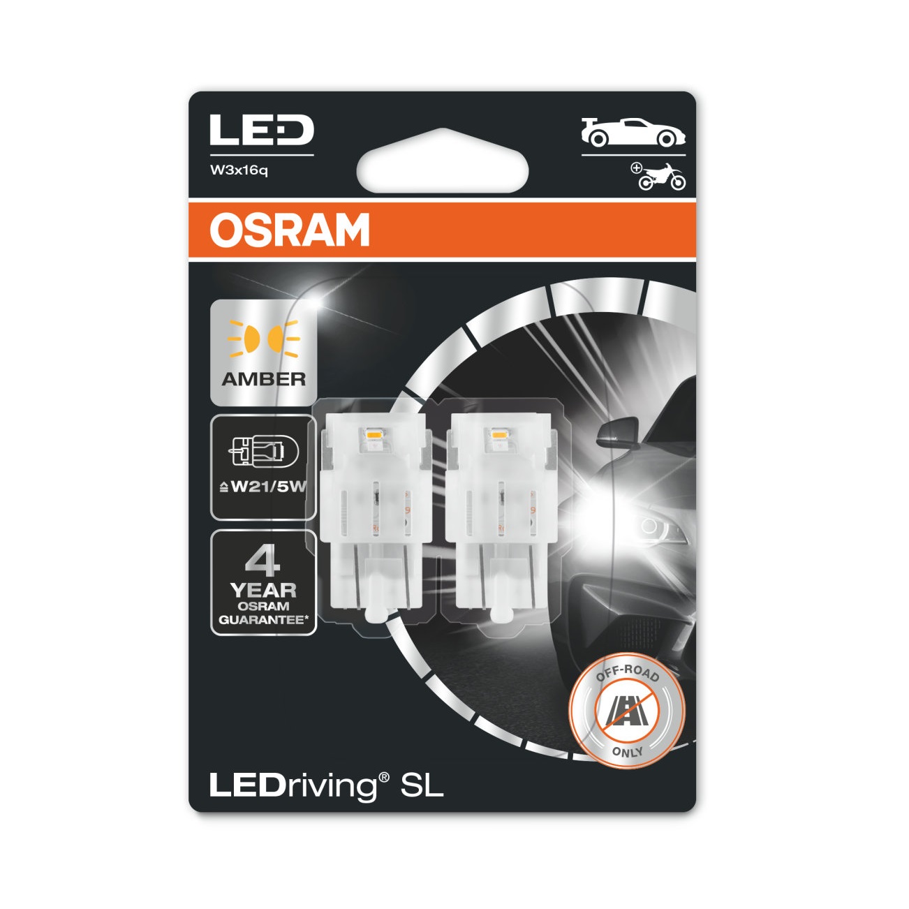 Osram LEDriving SL W21W/5W YELLOW - Extraljuskungen.se