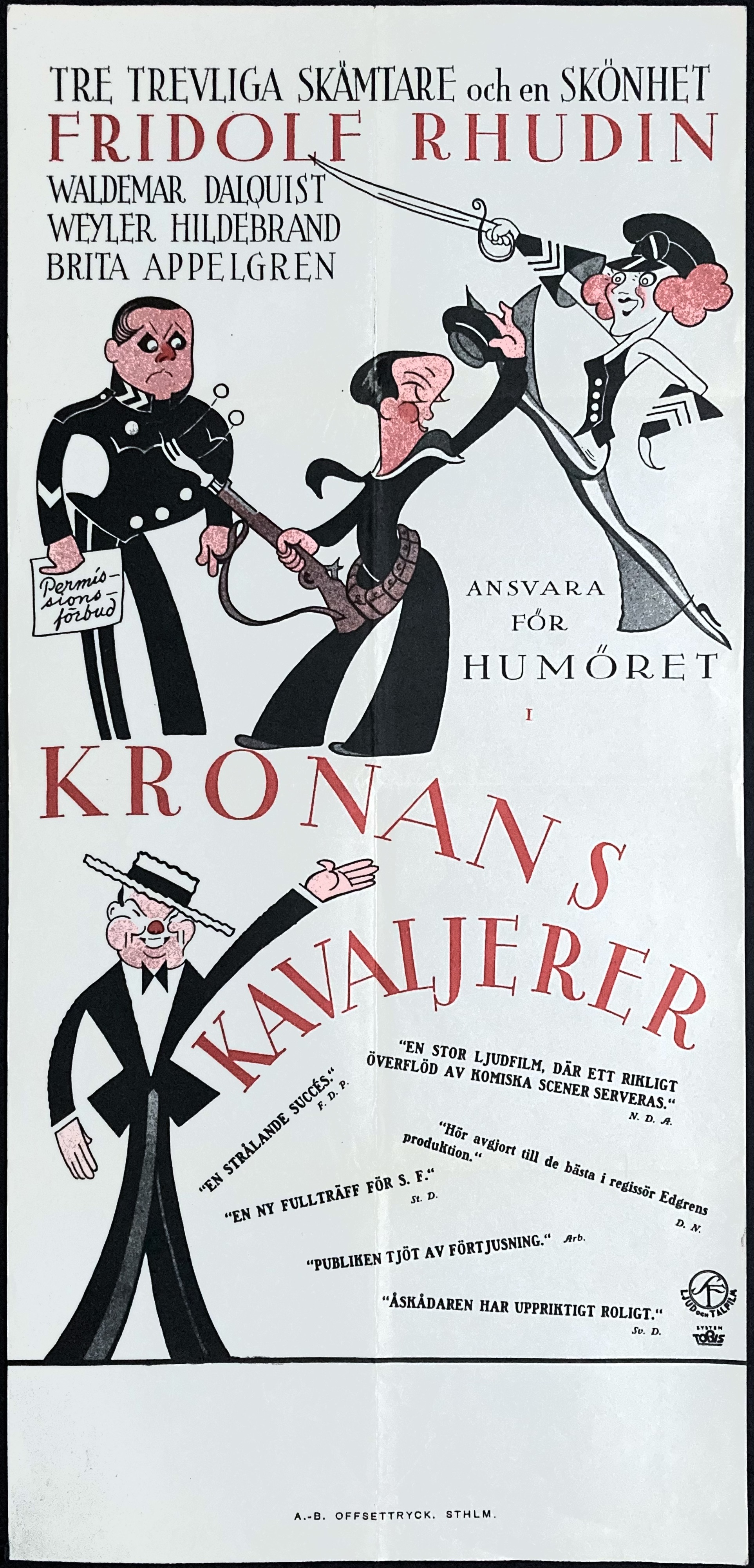 Nostalgipalatset - KRONANS KAVALJERER (1930)