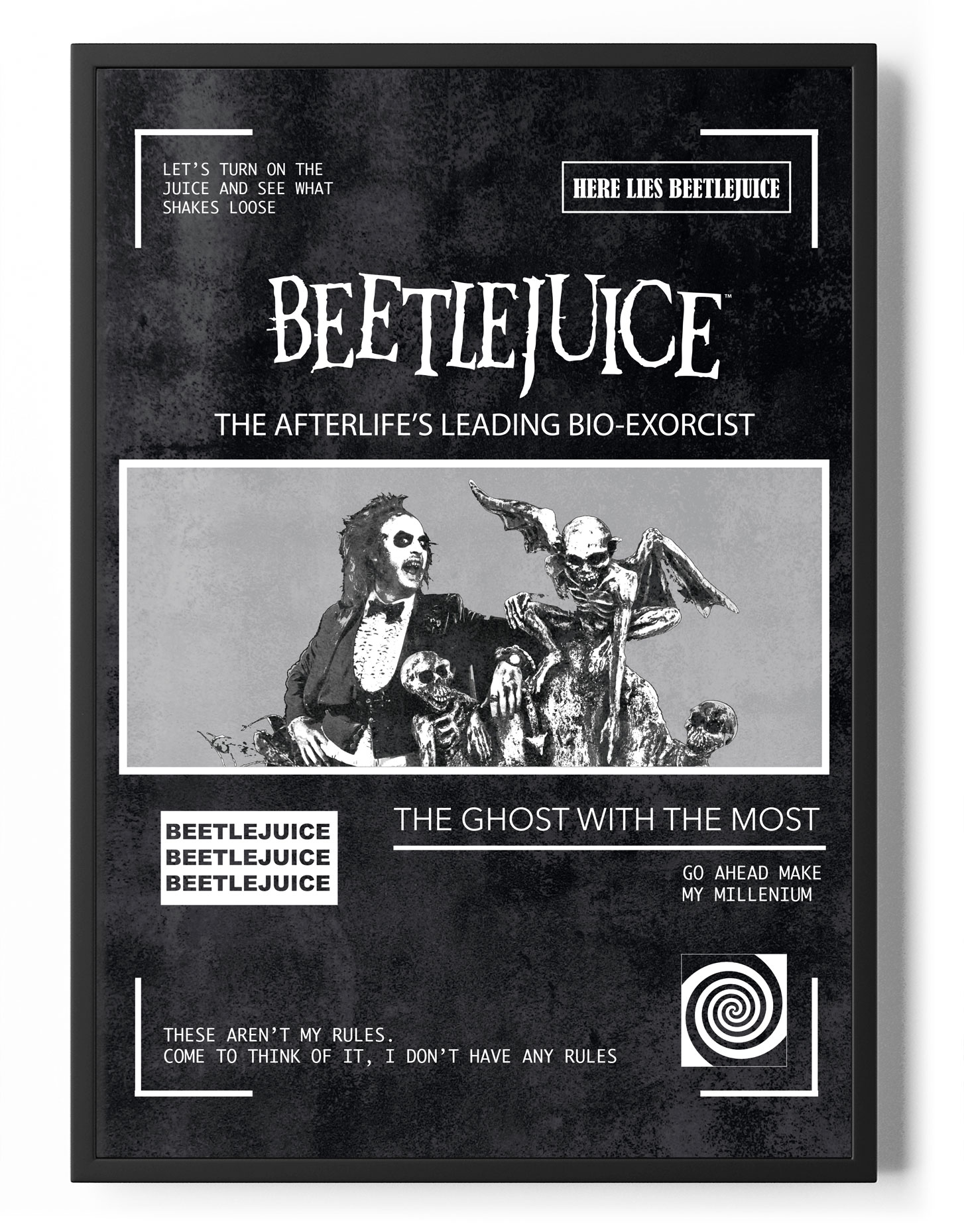 Beetlejuice Ghost With The Most Poster Justposters