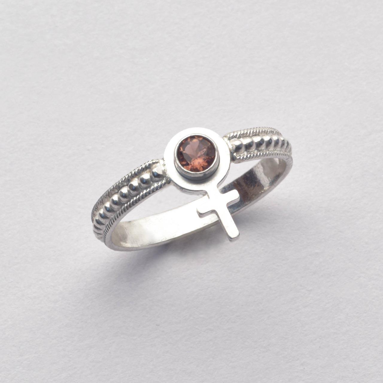 Tourmaline Feminist Ring Pink - Feministsmith