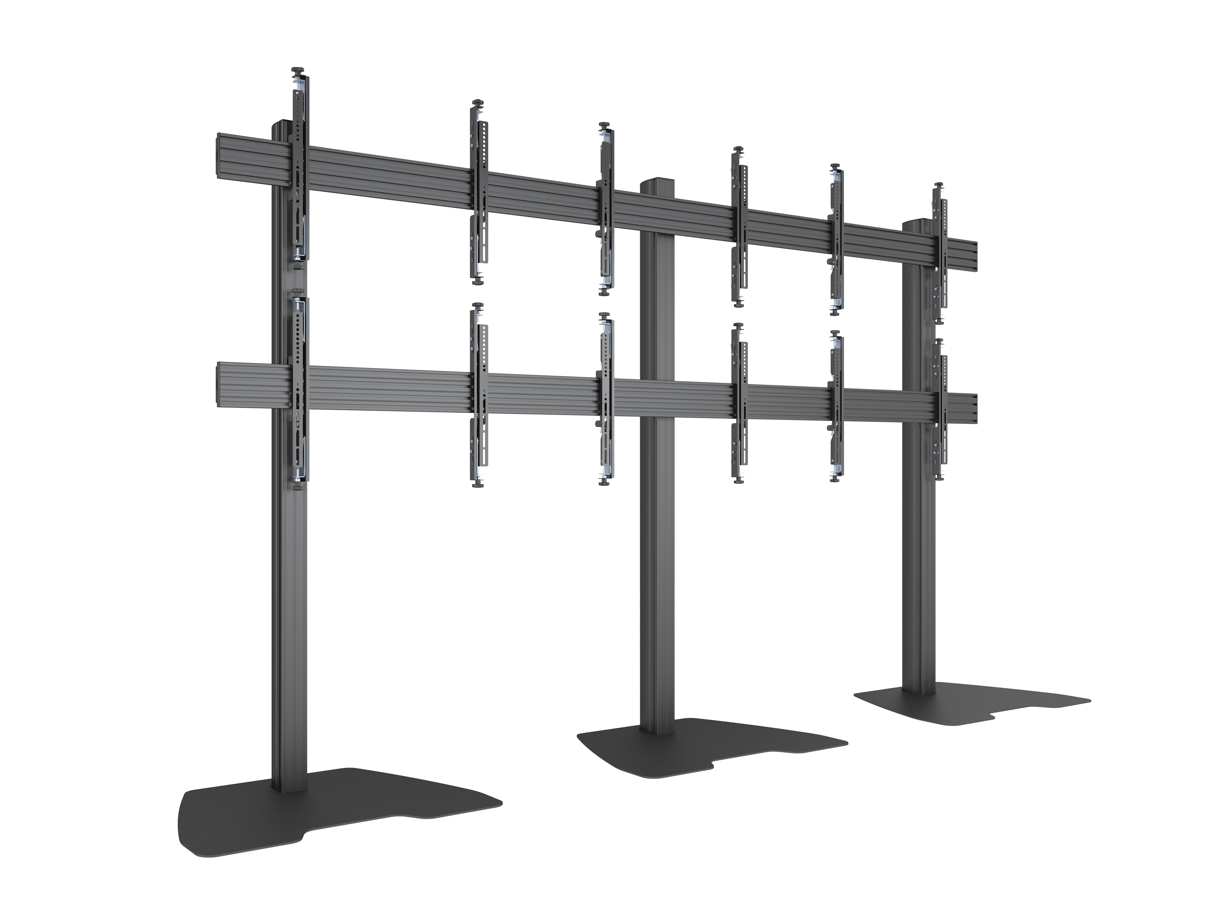 M Pro Series Video Wall Stand MBF3x2U 180 Micro Adjustable - Multibrackets
