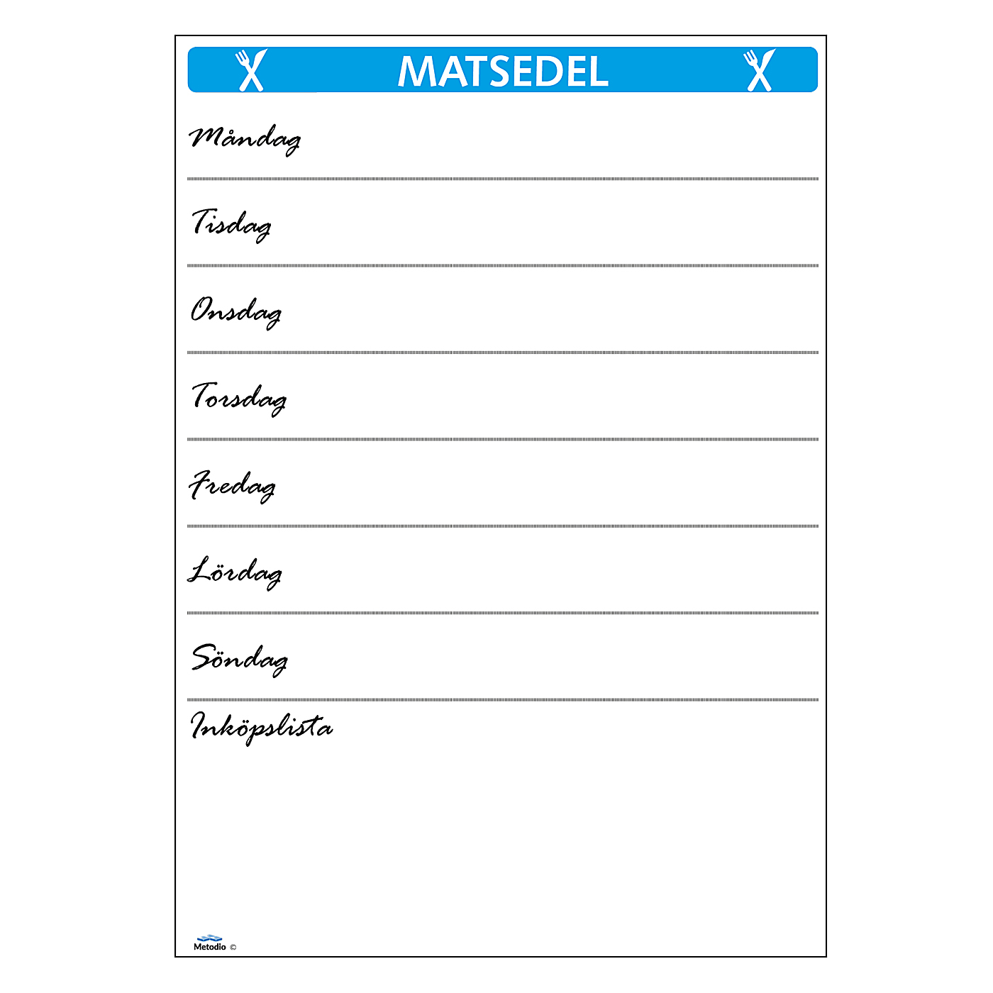 Matsedel A5 - frobergs.se