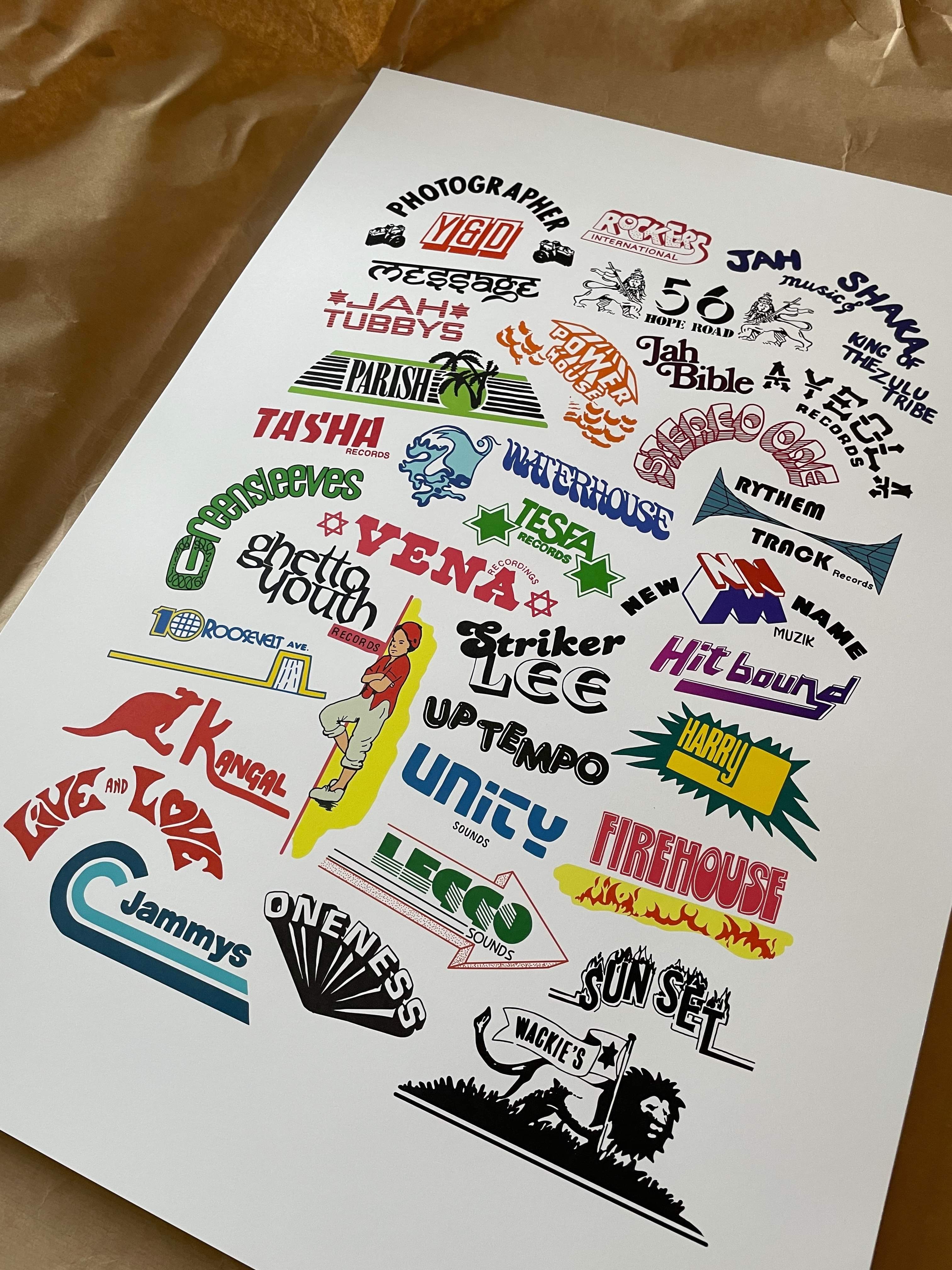 Reggae Label Poster - Simmer Down