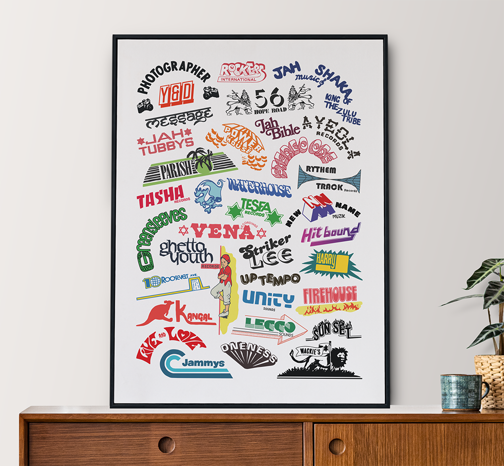 Reggae Label Poster - Simmer Down