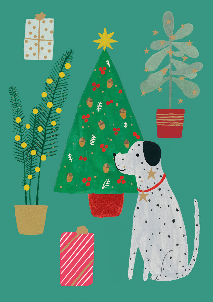 Chou Chou Chien Standard Christmas Card single - paperme.se