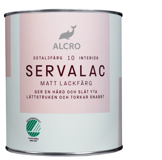Servalac Matt Lackfärg Bas A 0,675L - DN Färg & Inredning