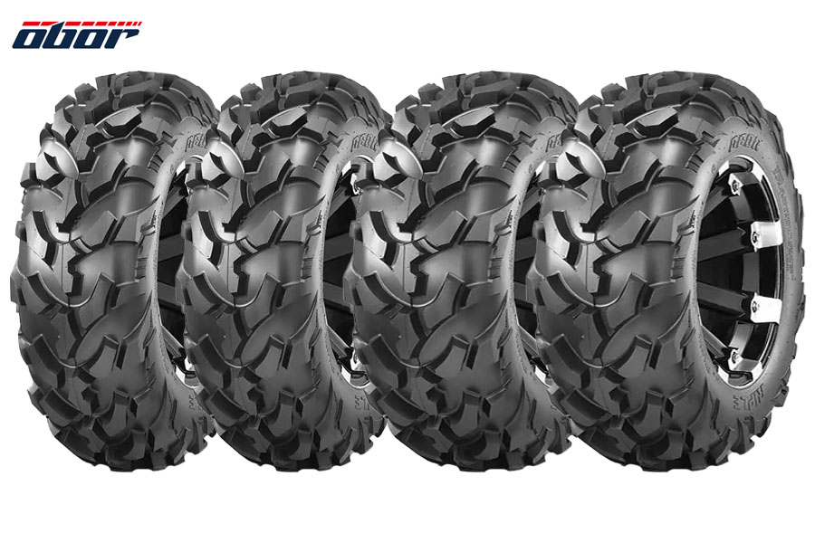 Däck ATV, komplett däckpaket 27" Obor - GoOffroad